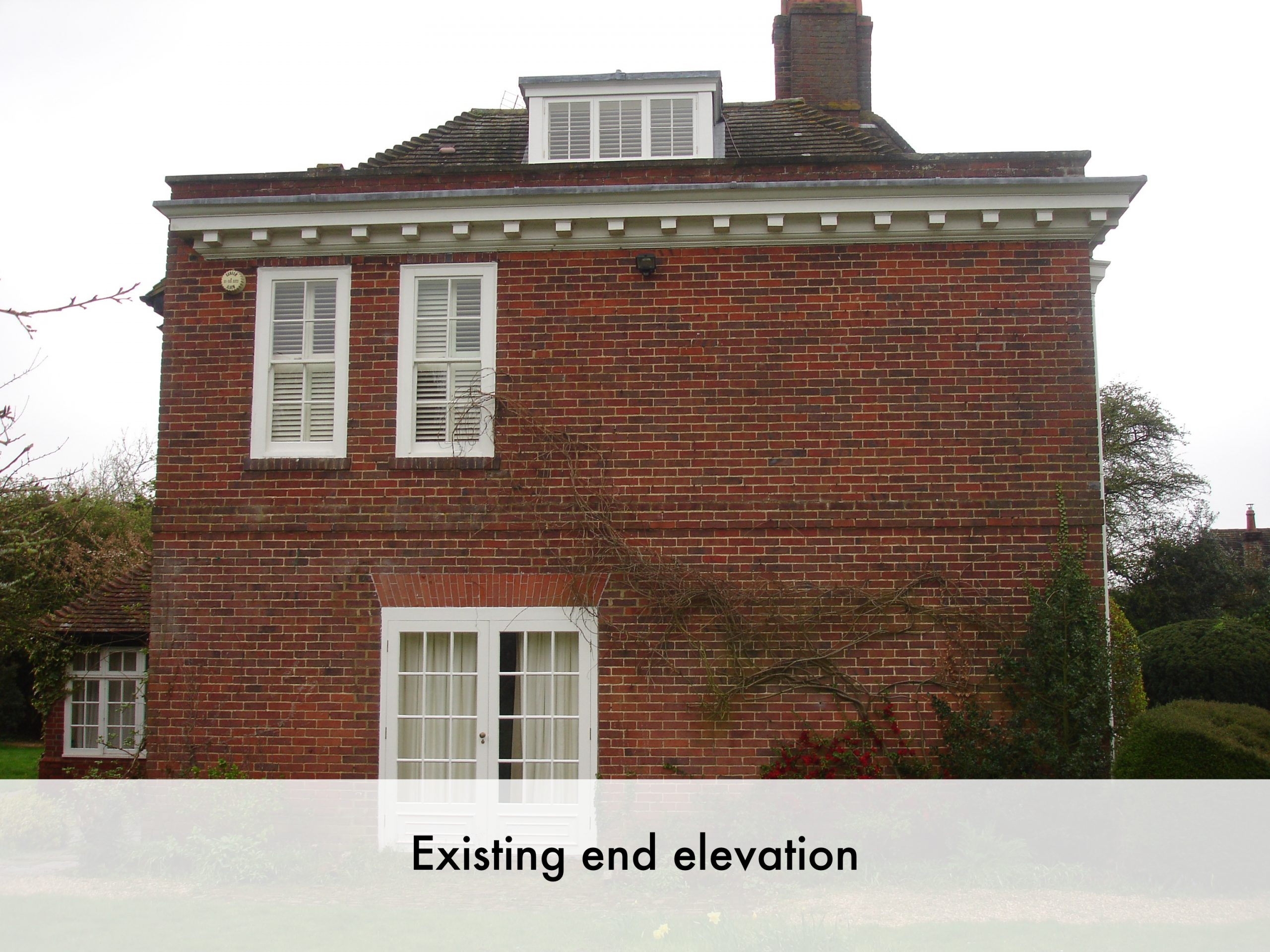 Existing end elevation – Robin Clevett